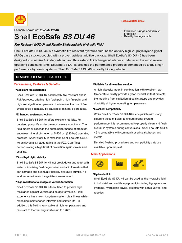 S3du46 Shell TDS | PDF | Civil Engineering | Chemistry
