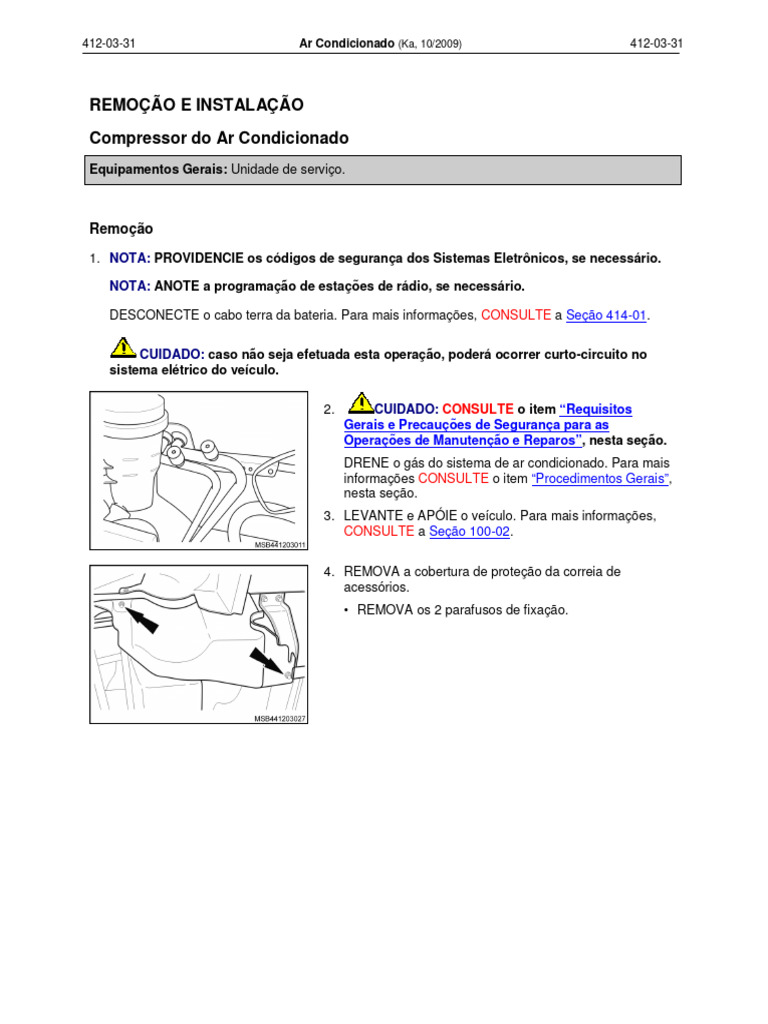 Compressor e Condensador Remocao e Instalacao | PDF | Ar condicionado ...