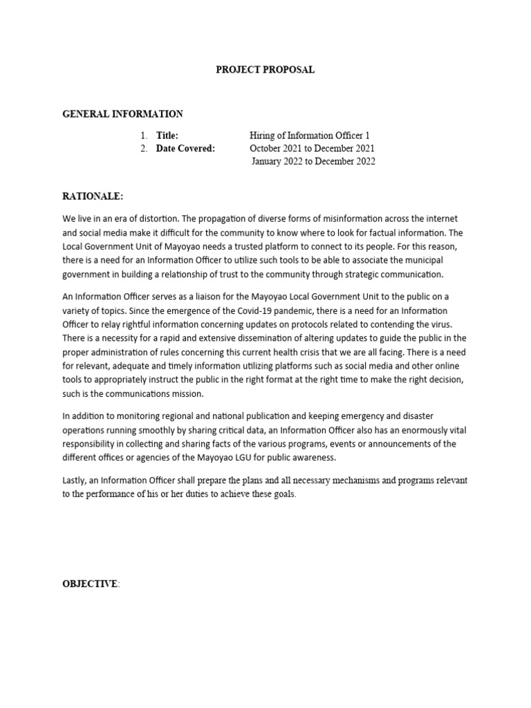 Project Proposal-Pio | PDF | Politics
