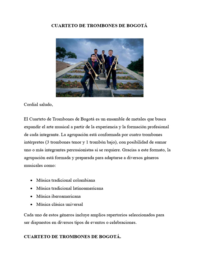 Cuarteto Trombones | PDF | Arte | Poesía