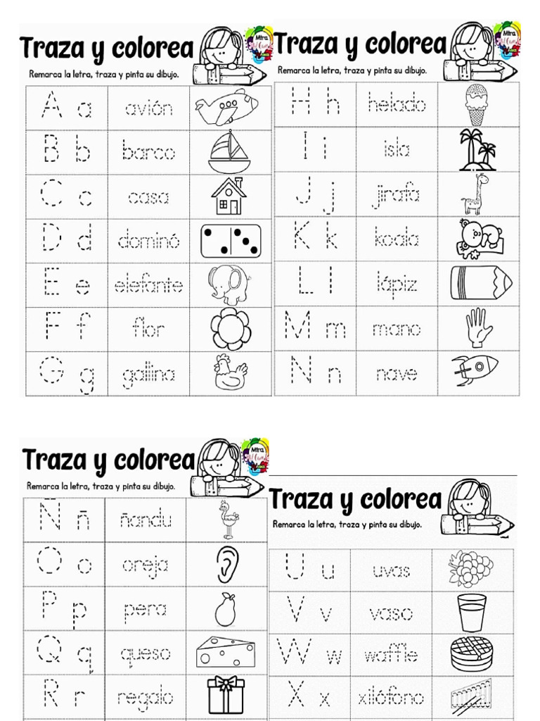 ABecedario trazos | PDF