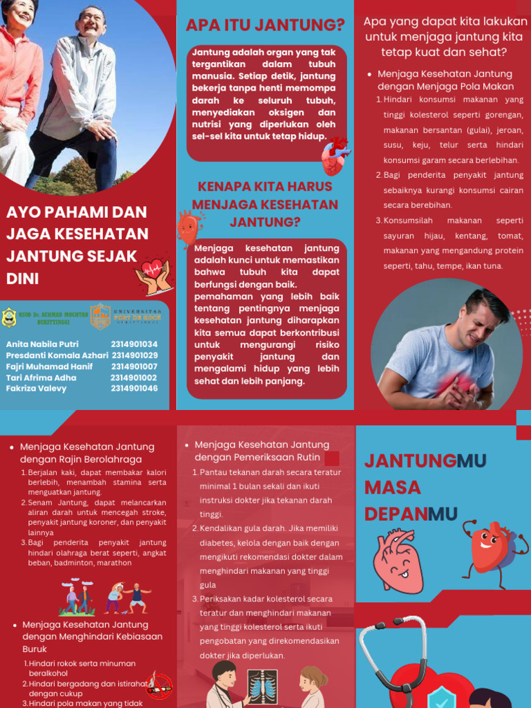 Leaflet Menjaga Kesehatan Jantung - 20231012 - 091851 - 0000 | PDF