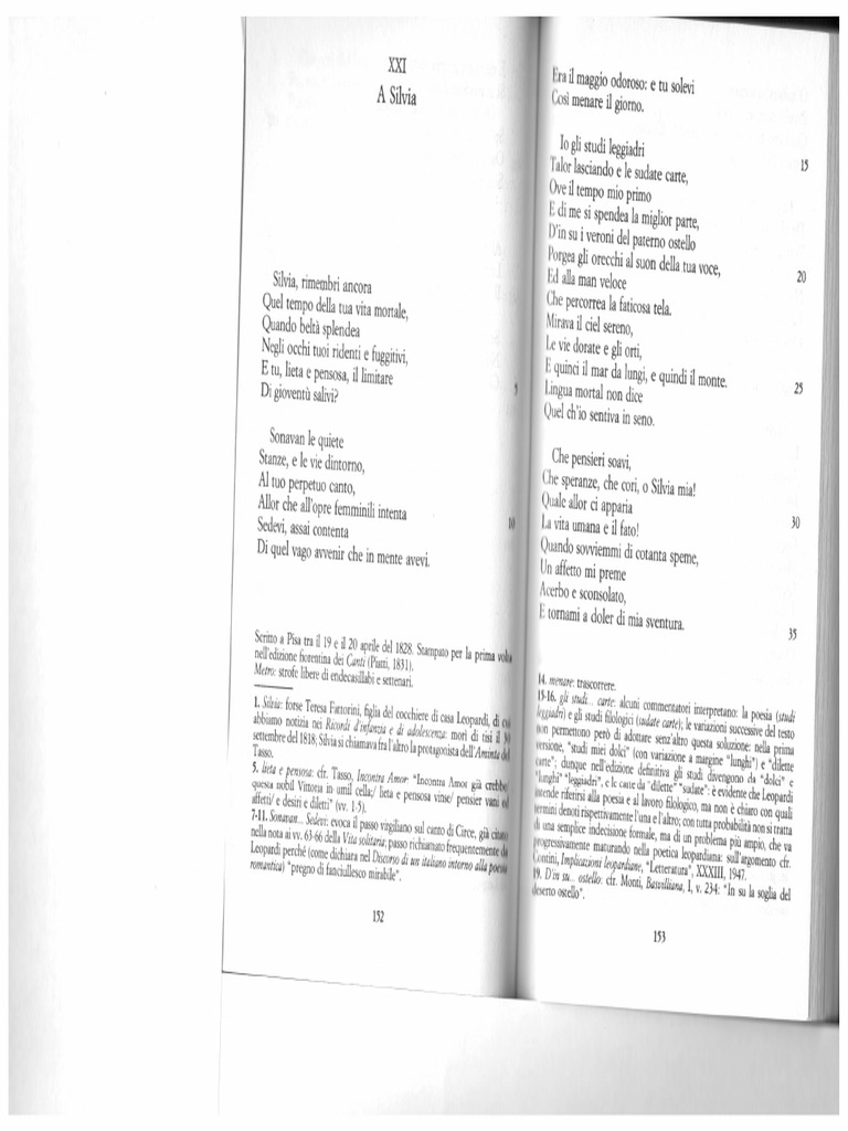 Leopardi A Silvia Mondadori Ficara | PDF