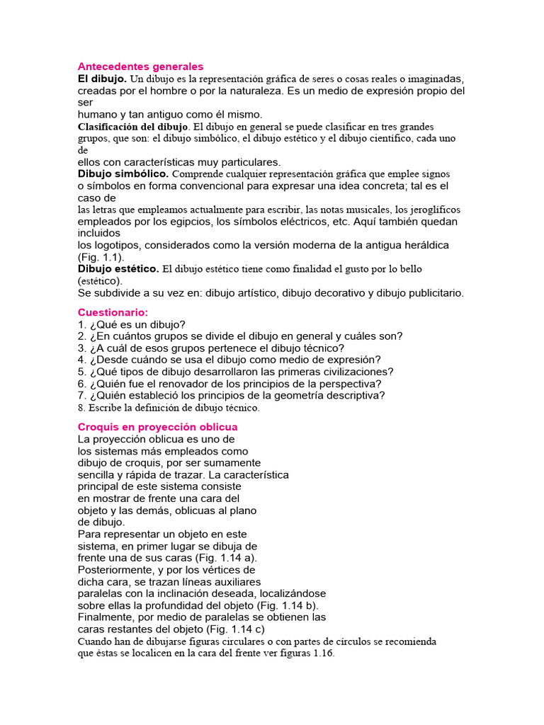 Tipos de Dibujo y Técnicas Básicas | PDF | Dibujo | Dibujo técnico