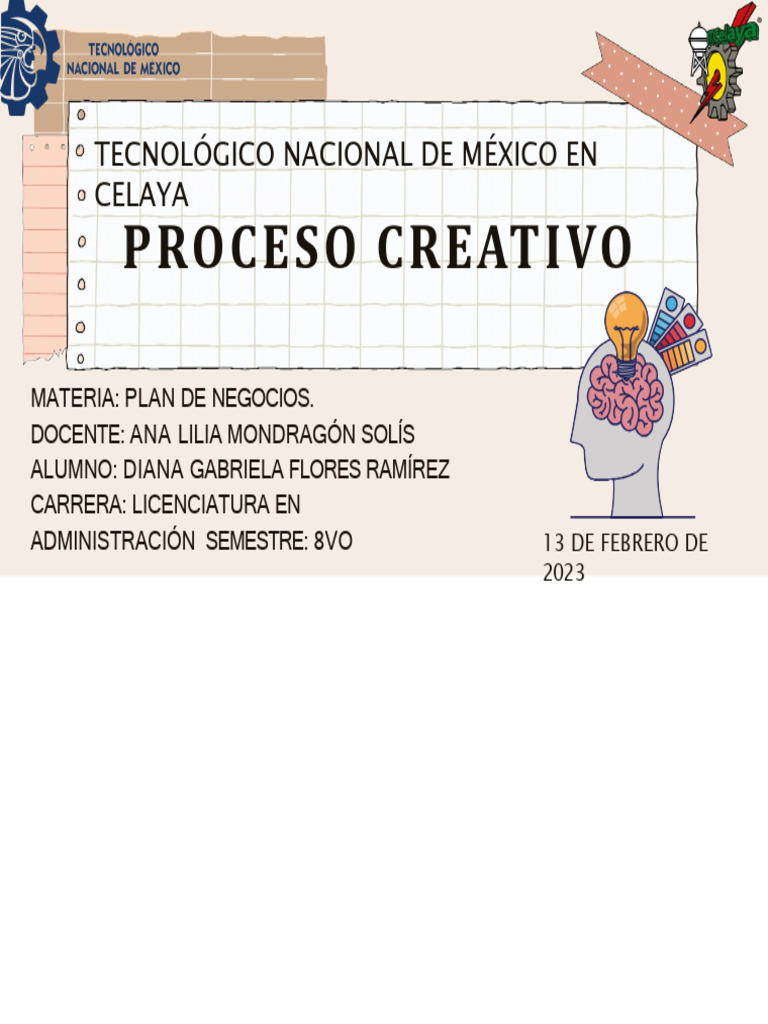 Proceso Creativo | PDF | Lenguaje de modelado unificado | Creatividad