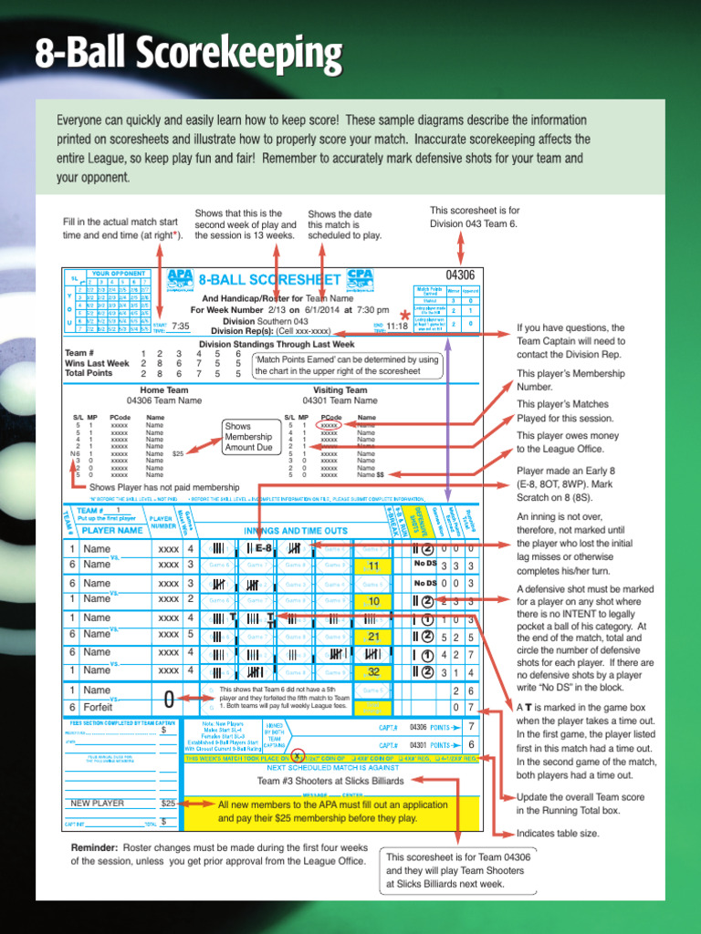 2014 8ball Scorekeeping Flyer | PDF