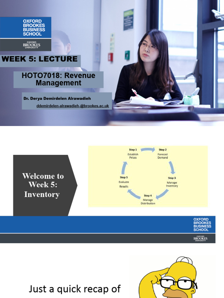 Week 5-DDA | PDF | Inventory | Hotel