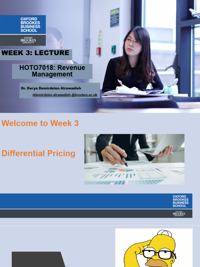 Week 3-Lecture - DDA | PDF | Price Discrimination | Pricing