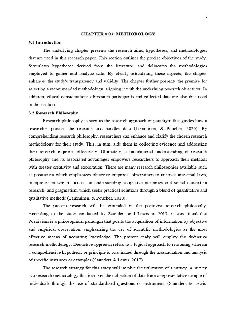 CHAPTER 3 Methodology - Sameer | Download Free PDF | Methodology ...