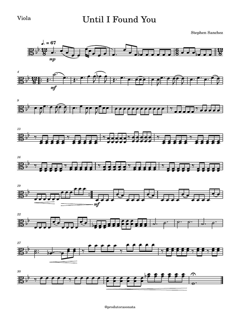 Until I Found You-Viola | PDF