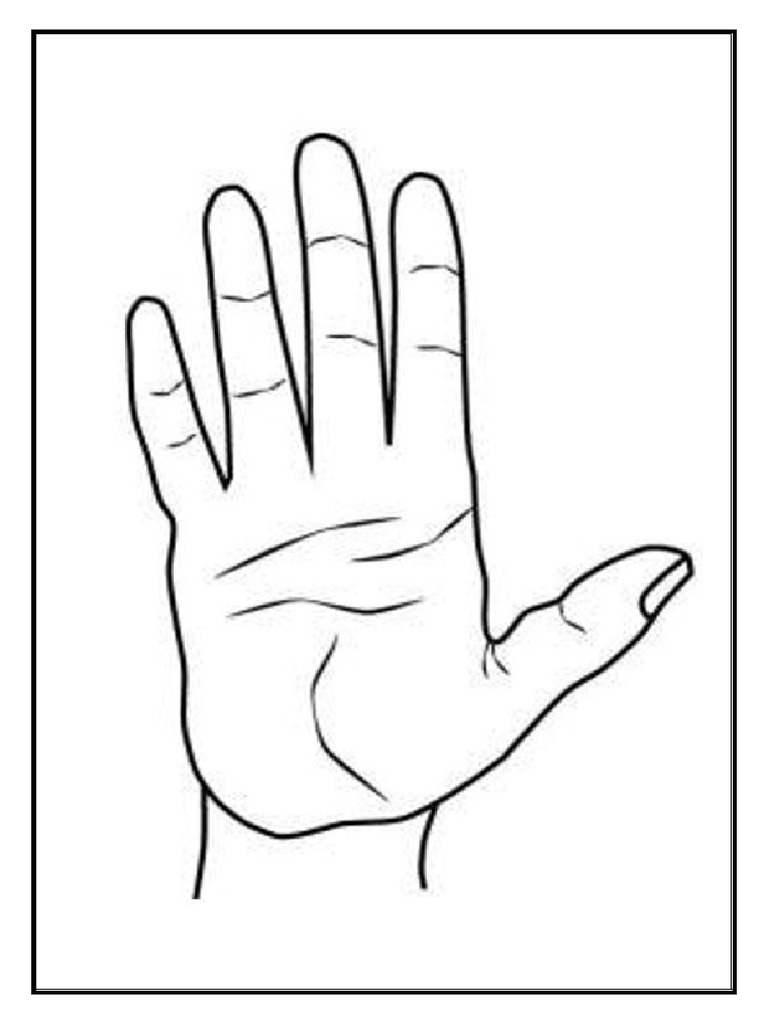 Hand Digit Counting Template | PDF