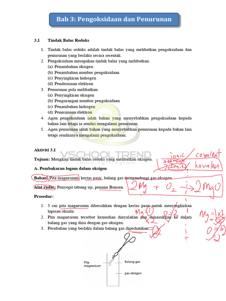 3561a-bab-3-pengoksidaan-dan-penurunan Damia cont | PDF