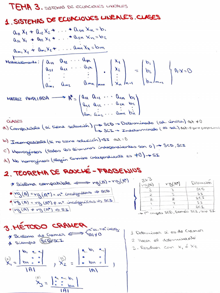 Sistema Ec Lineales Mate | PDF