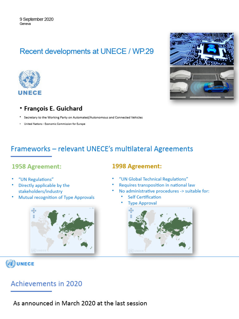 30 Unece Wp29 Update | PDF | Government | Economies
