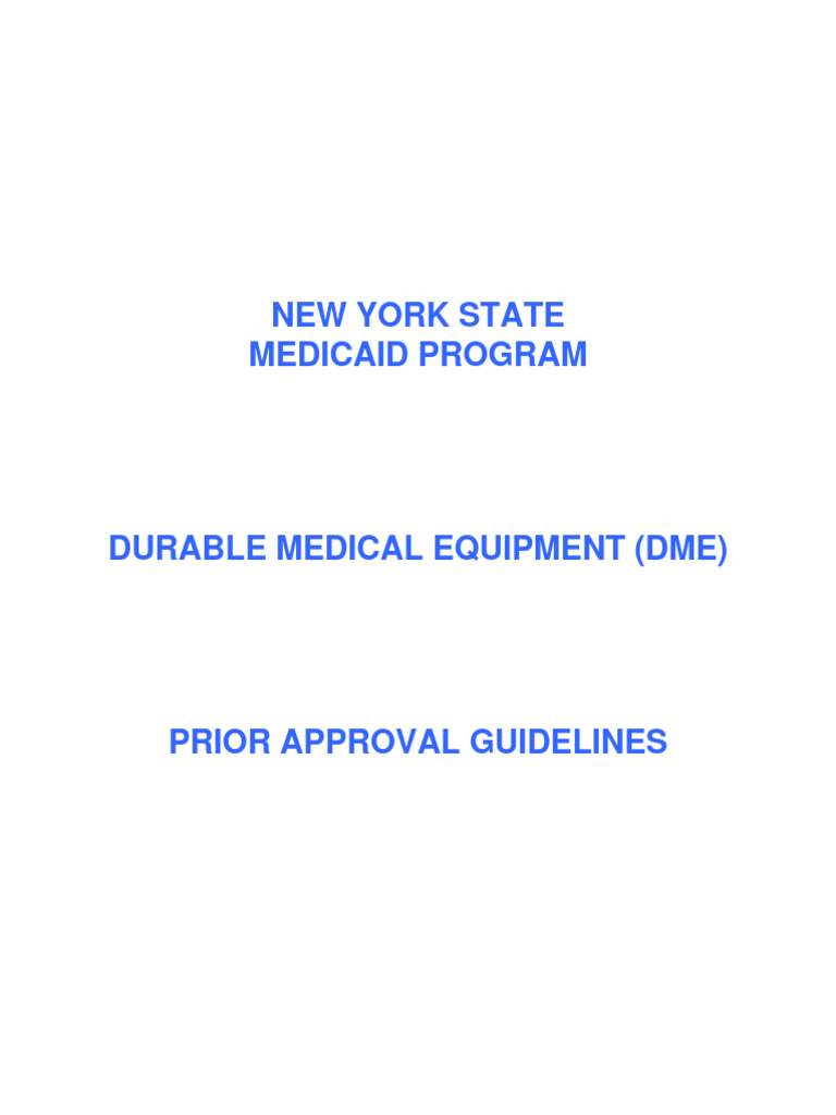 DME PA Guidelines | PDF | Medical Diagnosis | Health Insurance ...