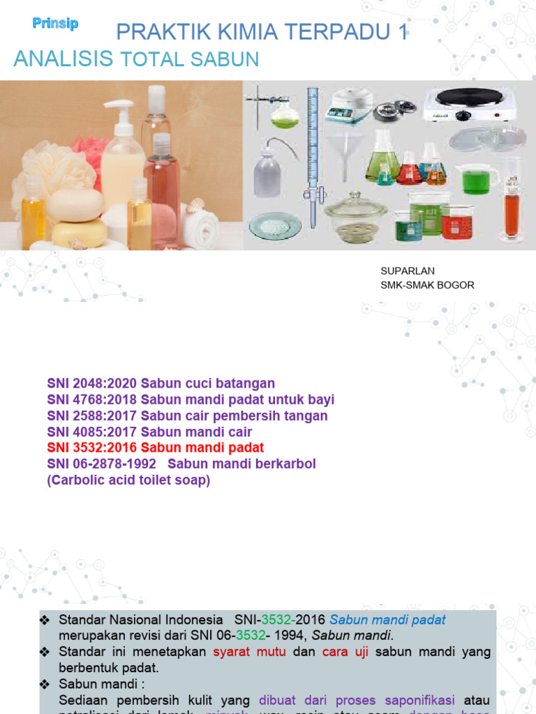 Analisis Total Sabun (Suparlan) | PDF