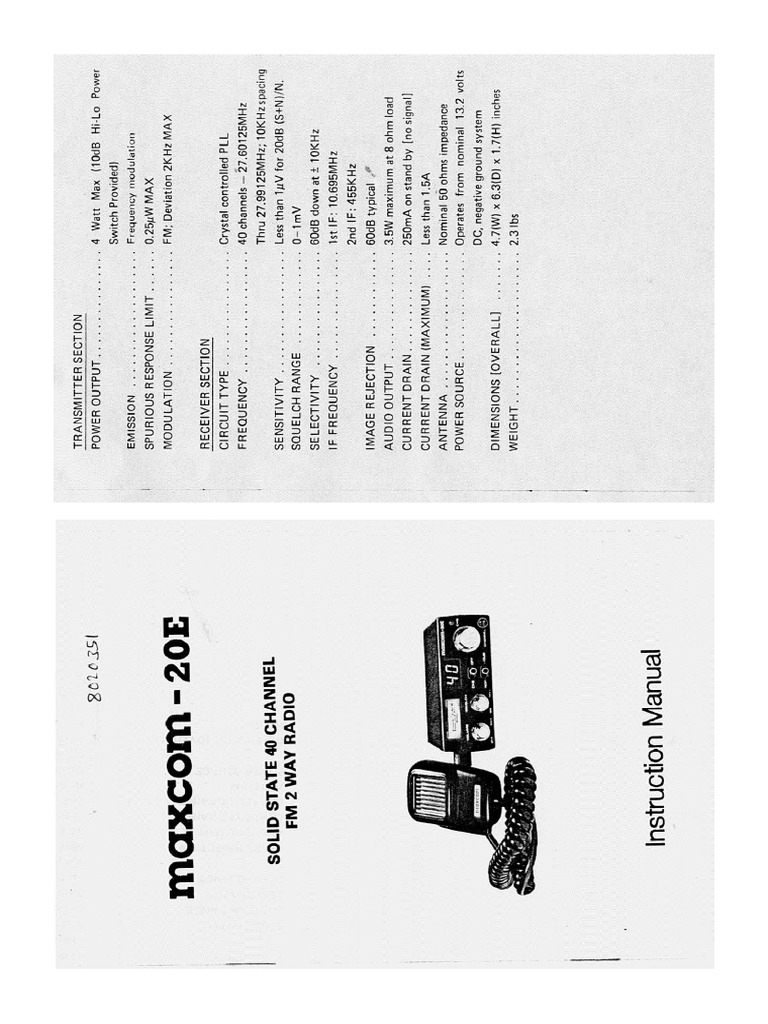 Maxcom 20e | PDF