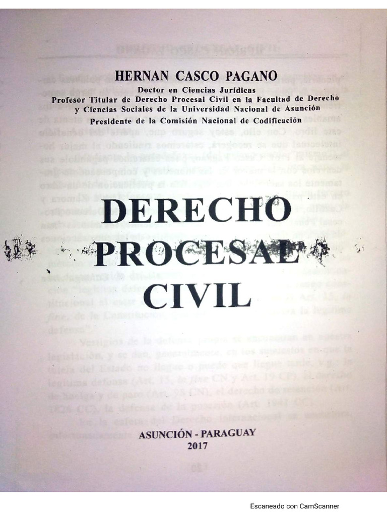 Libro Procesal Civil I - Hernan Casco Pagano | PDF
