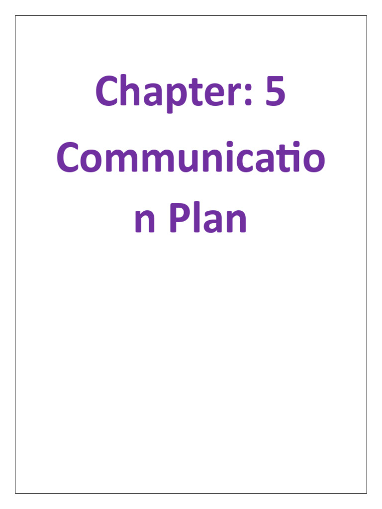 Communication Plan | PDF | Health Care | Emergency Department