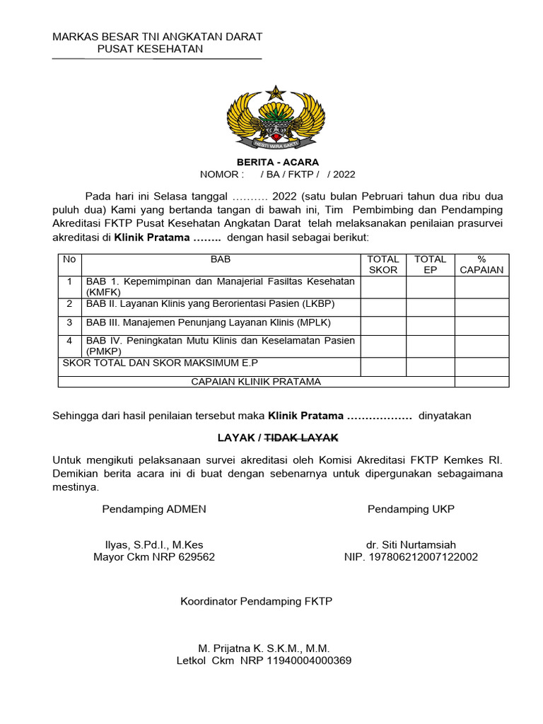Berita Acara Pendampingan | PDF