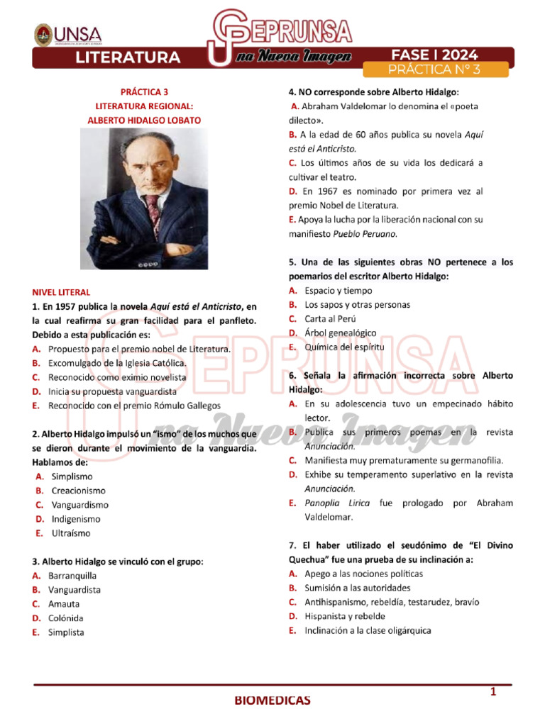 Practica 3 Literatura | PDF