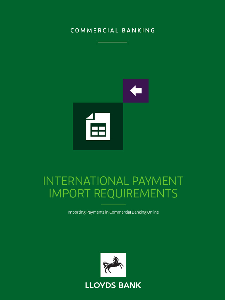 International Payment Import Guide | PDF | Banks | Money