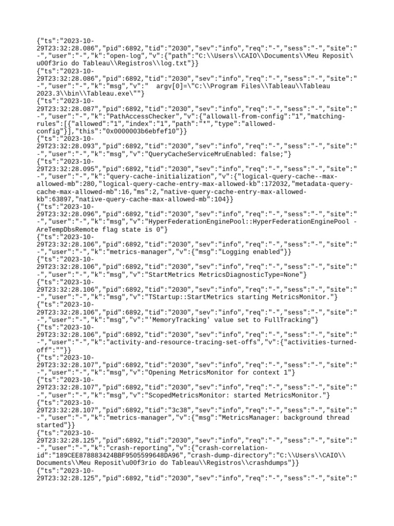 Log | PDF | Microsoft Windows | Computer File