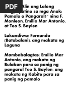 Ang Guryon Ni Ildefonso Santos | PDF