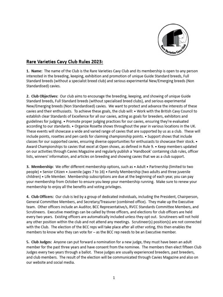 RVCC Rules 2023 24 Download Free PDF Complaint Witness