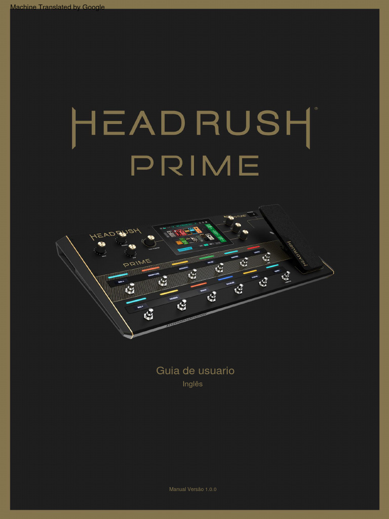 HeadRush Prime - User Guide - Português | PDF | USB | Guitarras