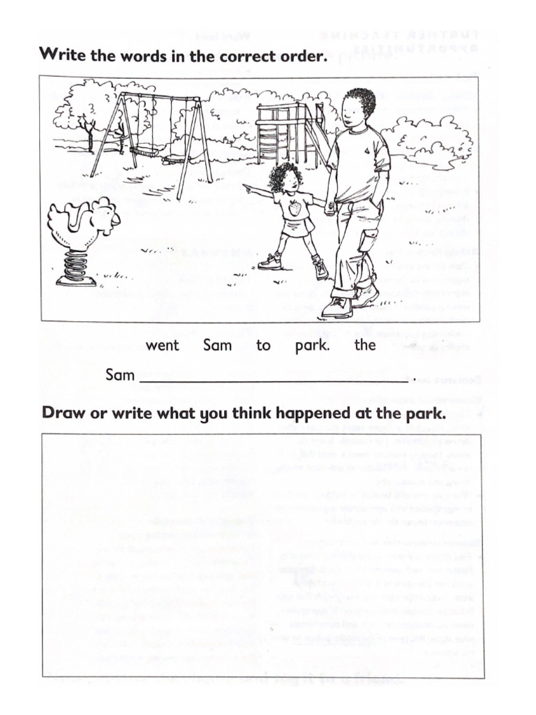 Write the Words in the Correct Order. | PDF