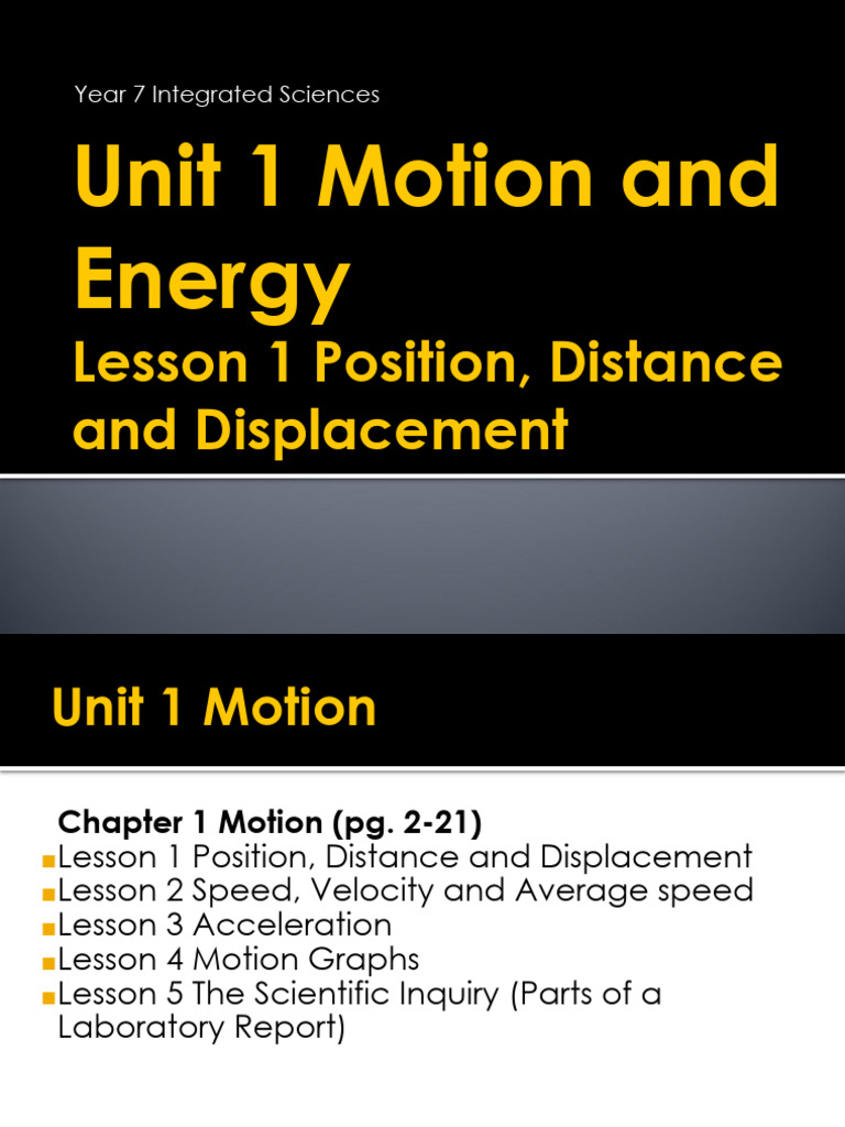 Understanding Position and Displacement | PDF | Velocity | Distance
