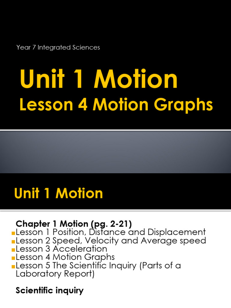 Understanding Motion Graphs in Science | PDF | Slope | Acceleration