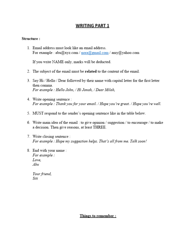 Writing Part 1 | PDF | Linguistics