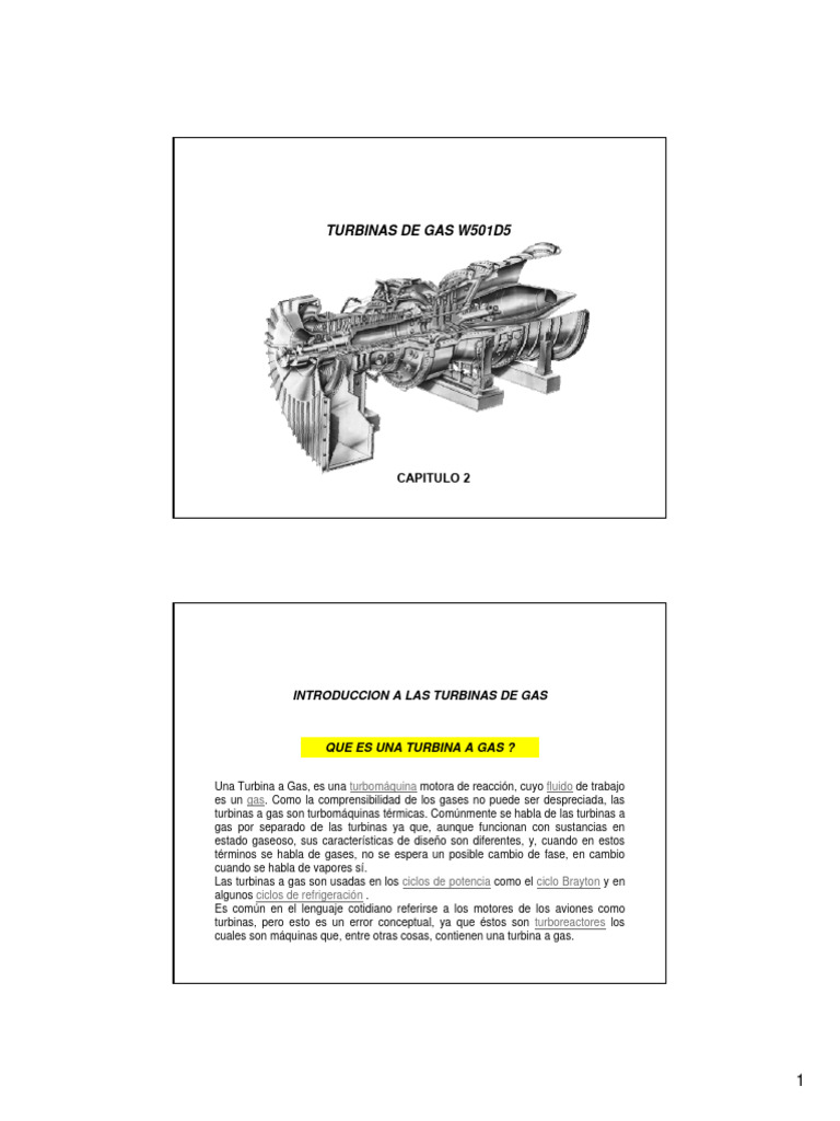 Capit-02-Introduccion A Las Turbinas Gas | PDF