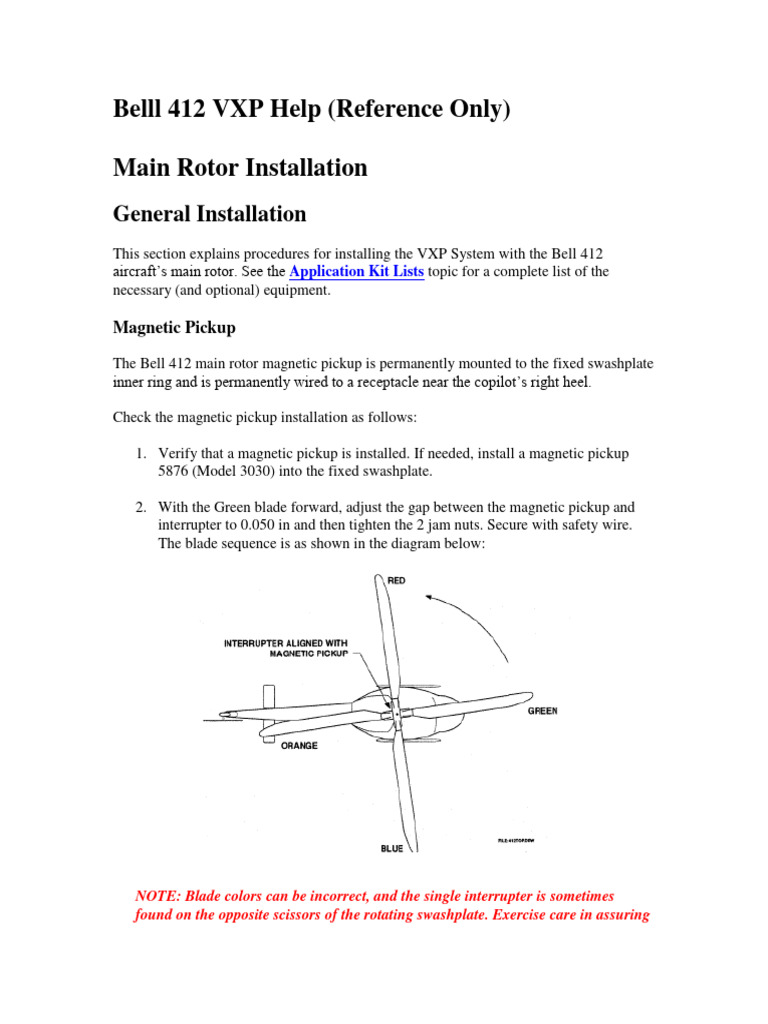 Bell 412 - VXP CO Help - Reference Only - 2016 | PDF | Personal ...