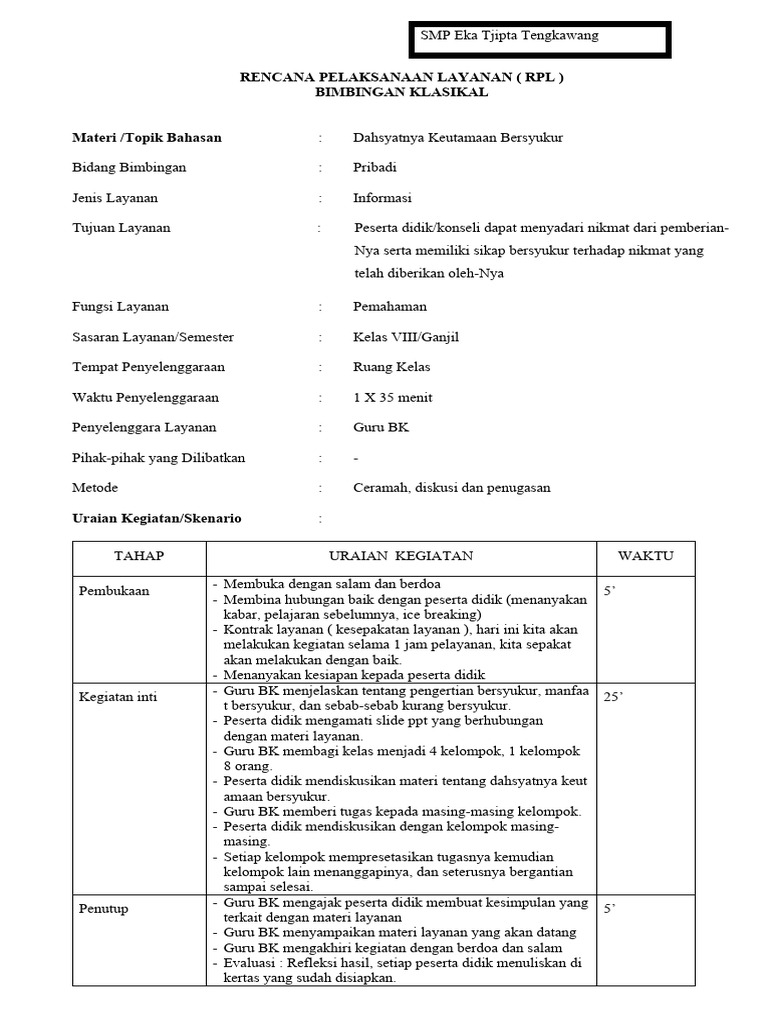 RPL Kelas 8 BK | PDF
