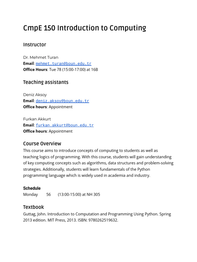 CMPE 150.01, Fall 2023, Syllabus | PDF | Career & Growth | Computers