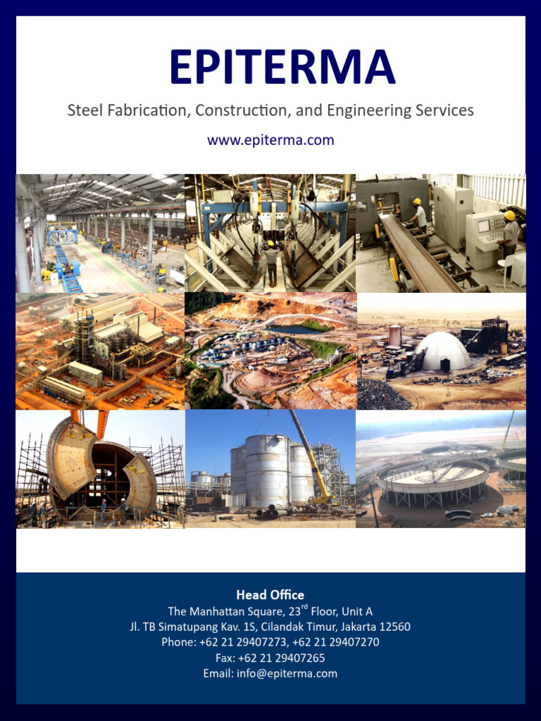 Epiterma Brochure Company-Profile 20190722 | PDF | Secondary Sector Of ...