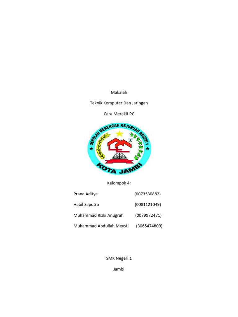 Cara Merakit PC | PDF