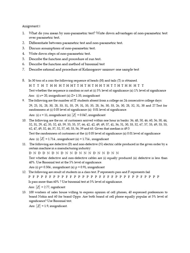 Assignment I 2025 | PDF | Statistical Theory | Statistics