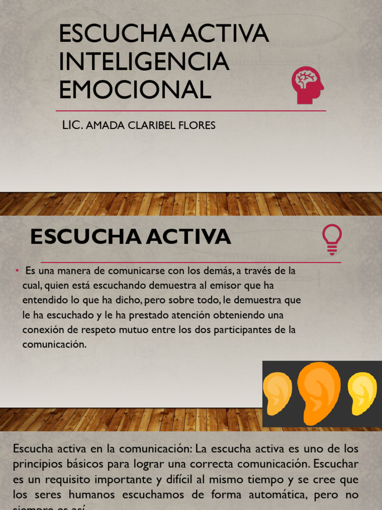 Escucha Activa Ppt 180202020 | PDF