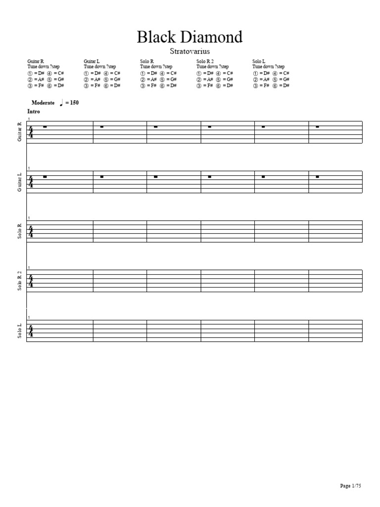 Stratovarius - Black Diamond | PDF