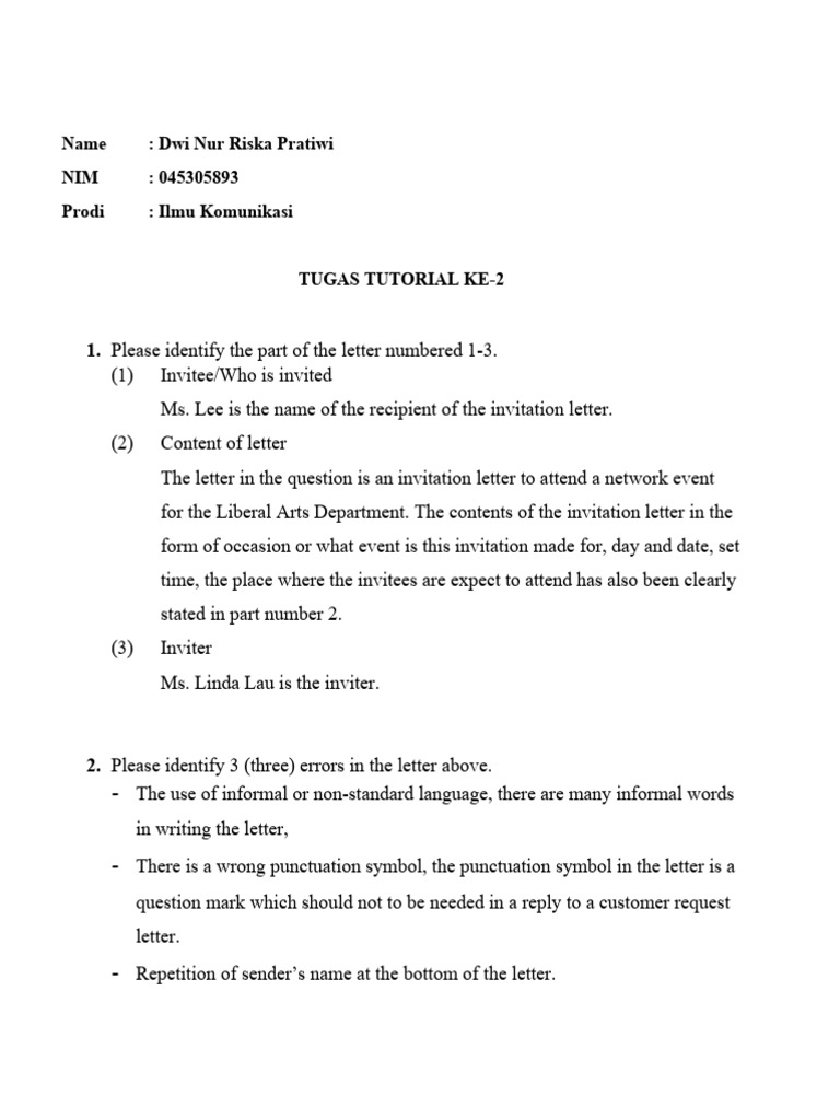 DWI NUR RISKA (TUGAS 2) Bahasa Inggris | PDF