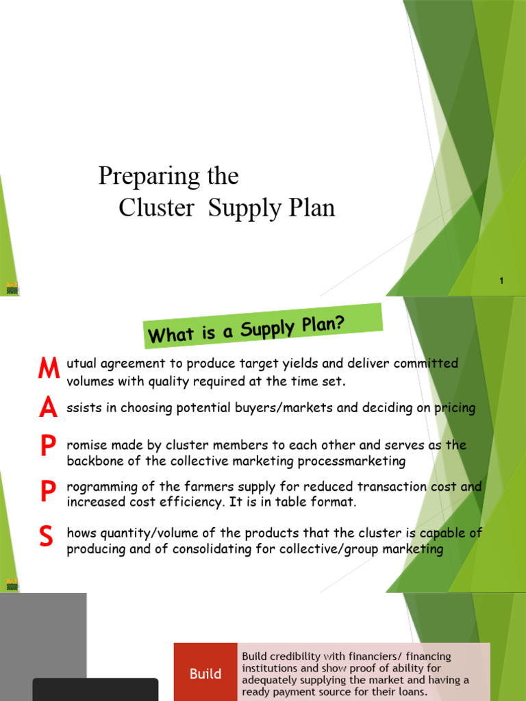 5 Prepare Supply Plan | PDF | Market (Economics) | Procurement