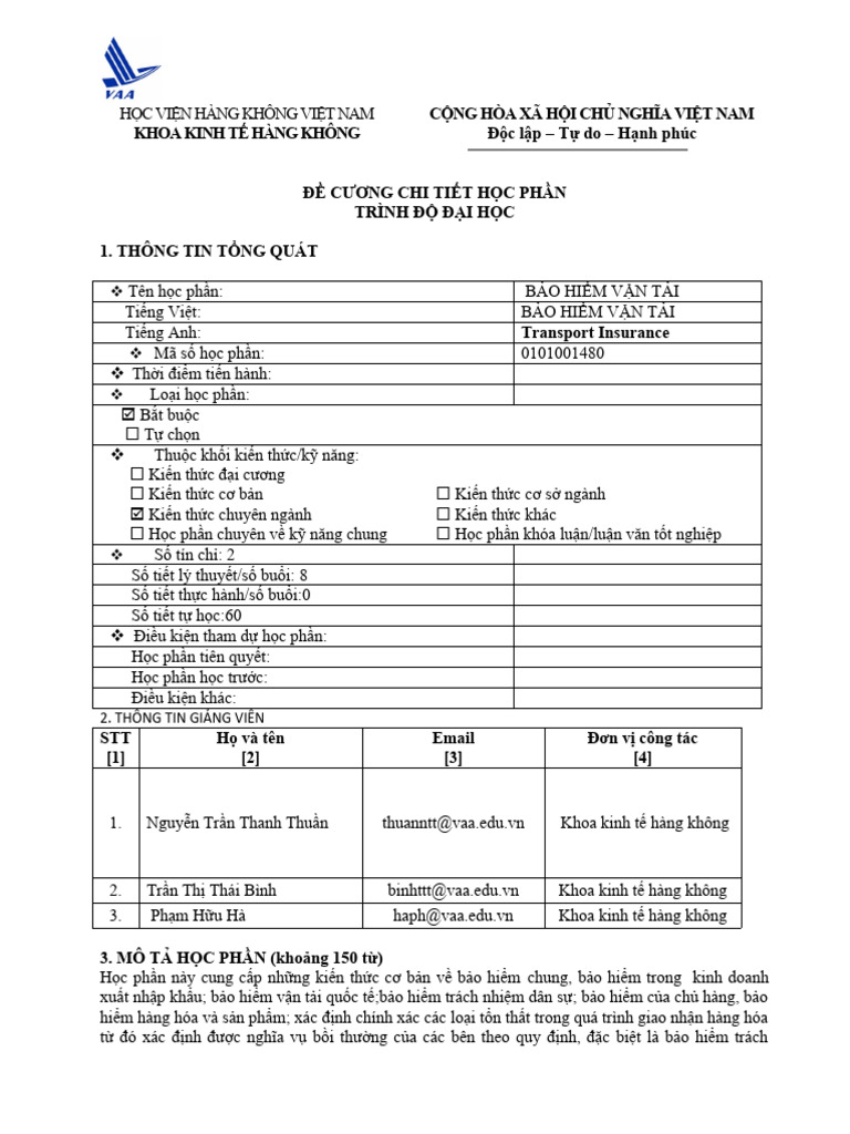 ĐCCT BHVT 2023 - 4t - Bu I | PDF