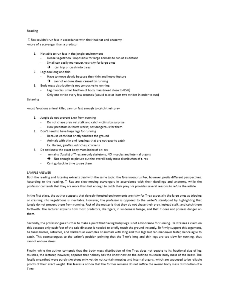 IW T-REX | PDF | Tyrannosaurus | Predation