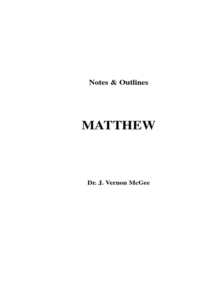 No28 Matthew | PDF | Gospel Of Matthew | Jesus
