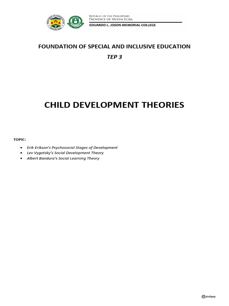 Child Development Theory | PDF | Psychology | Psychological Concepts