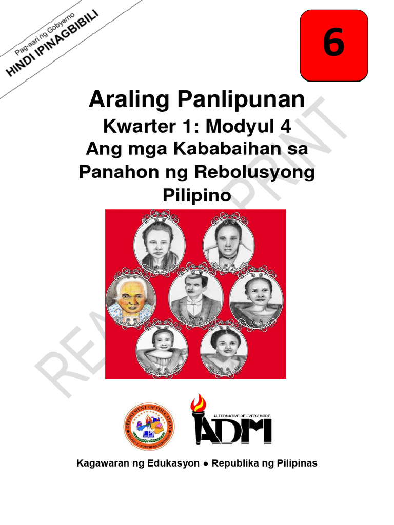 AP6 Q1 Mod4 AngMgaKababaihanSaPanahonNgRebolusyongPilipino v5 | PDF